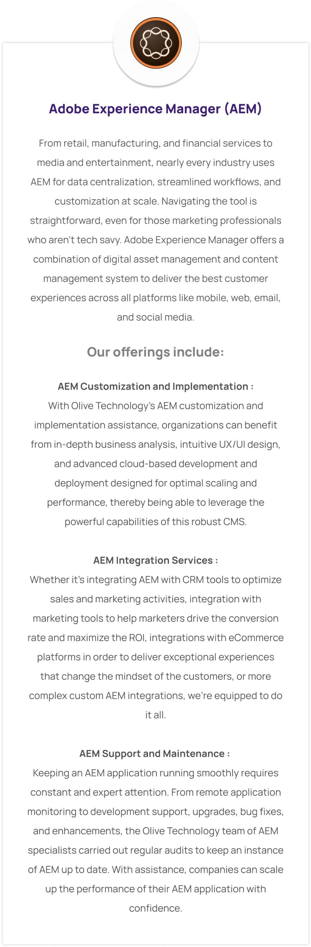 Enterprise CMS - Olive Technology Enterprise CMS - Olive Technology